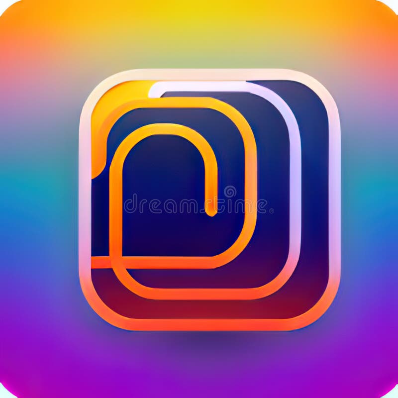 Primary Education Software App Icon. Generative AI. Stock Illustration ...