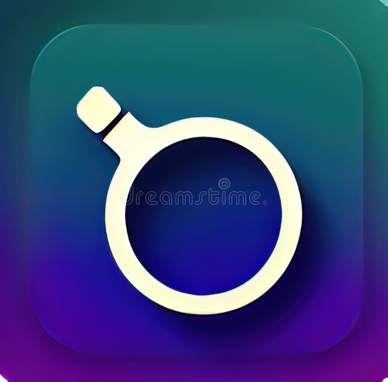 Racquet Sports Software App Style Icon. Generative AI. Stock ...