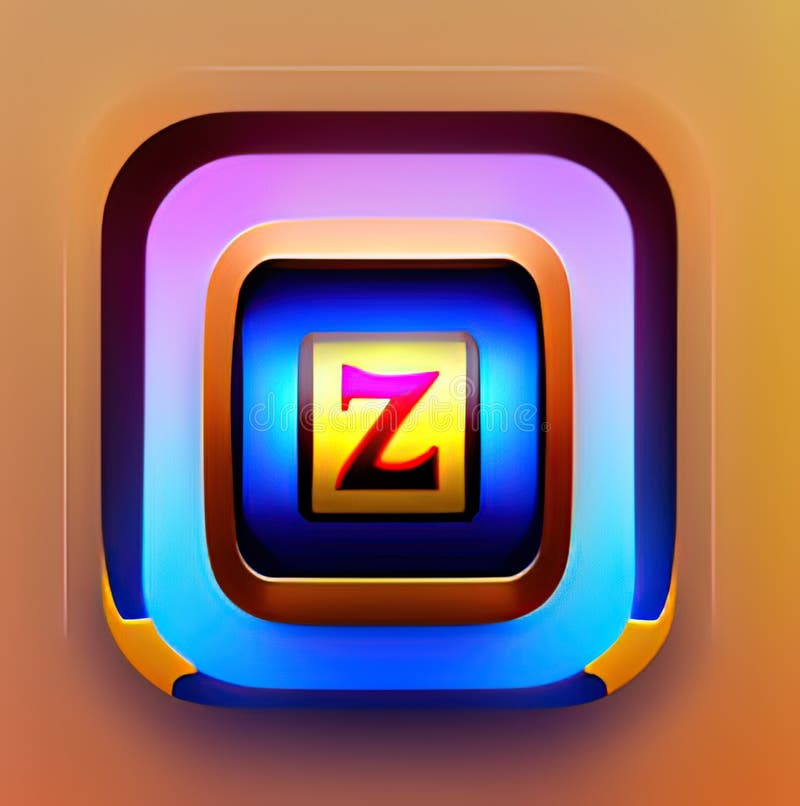 Slot Machine Software App Style Icon. Generative AI. Stock Illustration ...