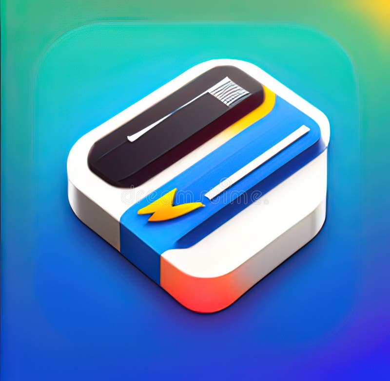 Sports Management Software App Style Icon. Generative AI. Stock ...