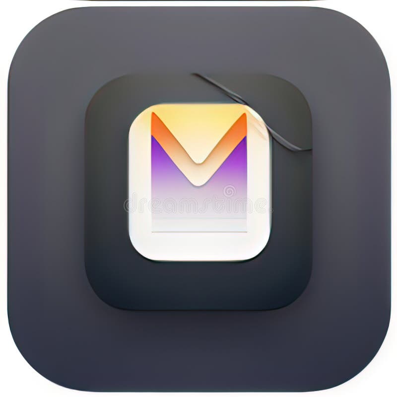 Study Guide Software App Style Icon. Generative AI. Stock Illustration ...