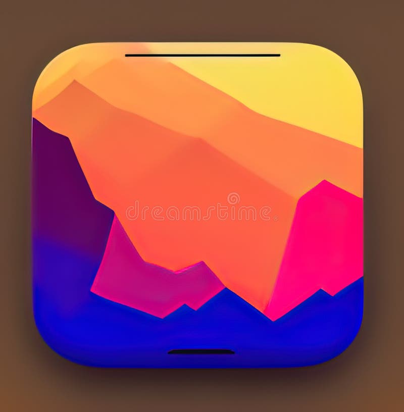 Survival Software App Style Icon. Generative AI. Stock Illustration ...