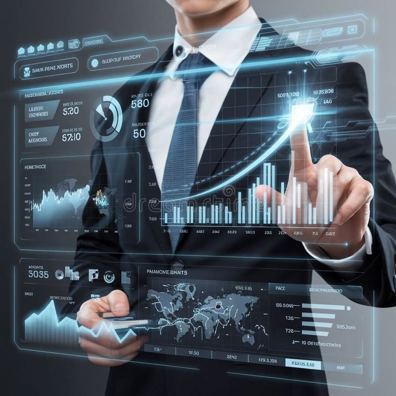 Generative AI Artificial Intelligence Man Touching AI Icon on ...