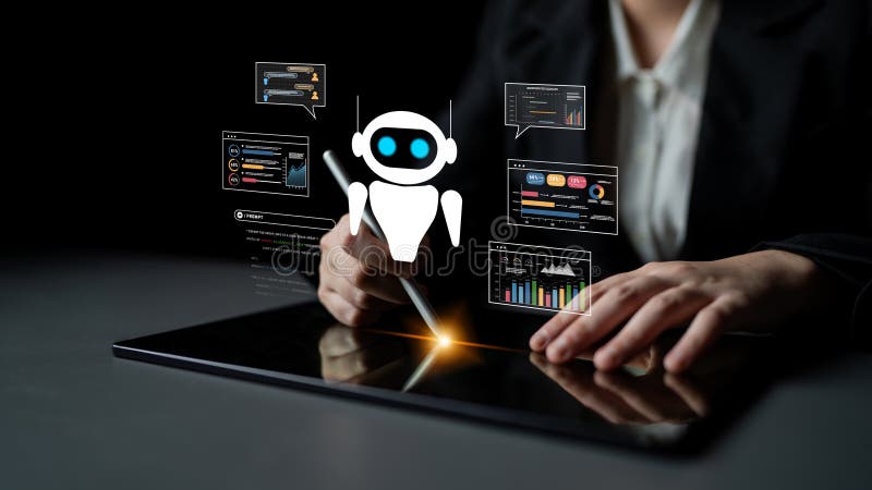 Generative AI Assistant for Data Analysis and Coding Tasks Motif Stock Photo - Image of ...