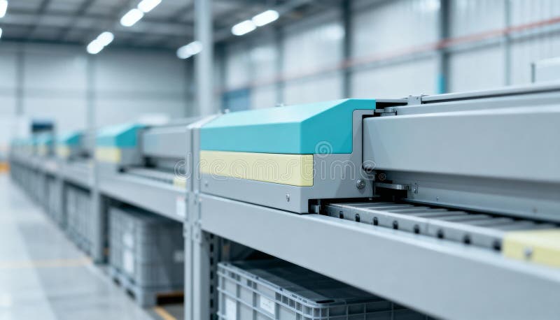 Generative AI Automated Warehouse Conveyor System Streamlined Logistics ...