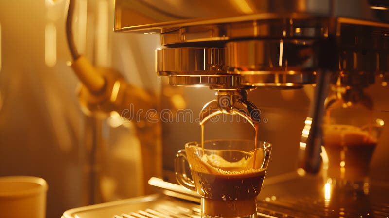 Generative AI Automatic Robot Arm Preparing Coffee with Coffee Machine ...