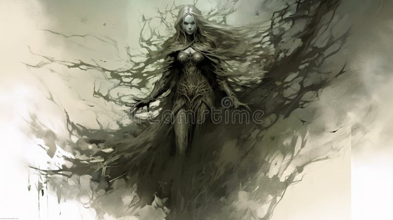 Generative AI, a Banshee Emerging from a Misty Forest Stock ...