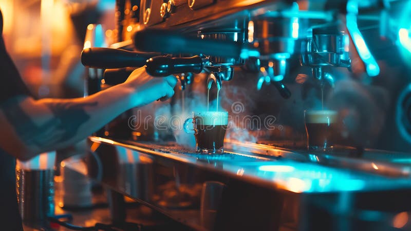 Generative AI a Barista Making Coffee Business Concept. Stock Photo ... Generative AI a Barista Making Coffee Business Concept. Stock Photo ...