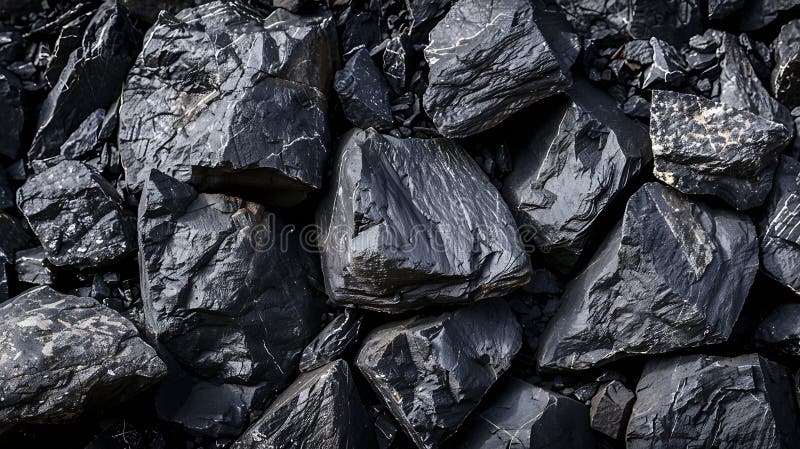 Generative AI Black White Rock Texture Gray Stone Background with Copy ...