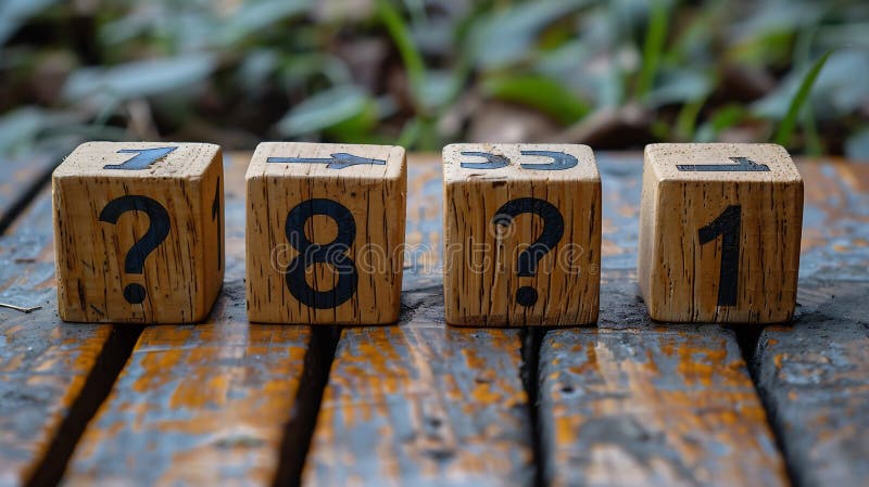 Generative Ai Blocks With Question Marks And Copy Space Questions And