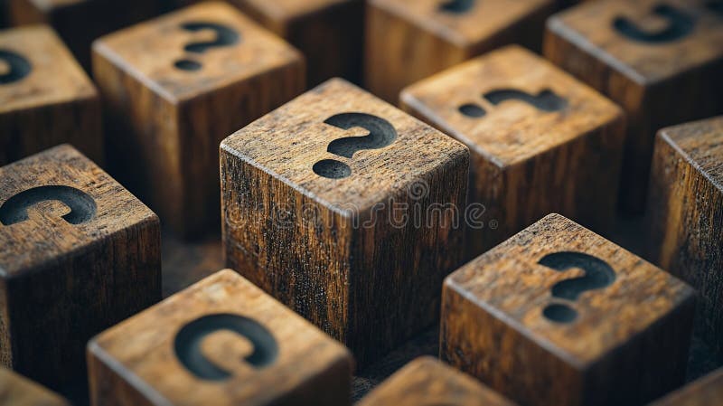 Generative Ai Blocks With Question Marks And Copy Space Questions And Problem Solving Frequently