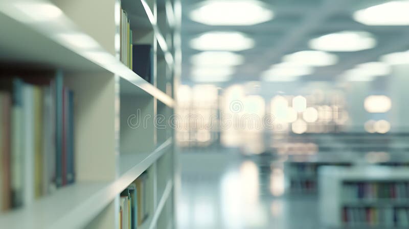 Generative AI Blur Library Office Perfect Light Background for Your ...