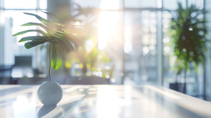 Generative AI BLURRED OFFICE BACKGROUND SPACIOUS BUSINESS INTERIOR HALL ...