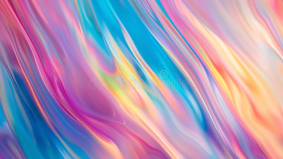 Generative AI Blurry Abstract Background Colorful Gradient Marbled ...