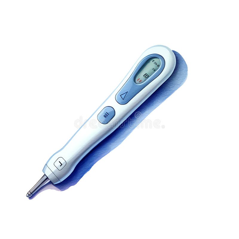 Generative Ai Body Temperature Check Stock Illustration Illustration