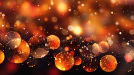 Generative AI, a Bokeh Effect for a Glamorous and Festive Website Design Stock Illustration ...