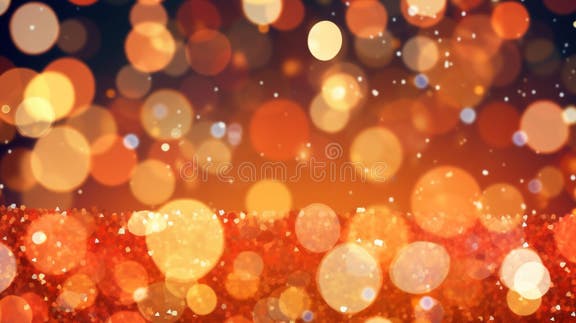Generative AI, a Bokeh Effect for a Glamorous and Festive Website Design Stock Illustration ...