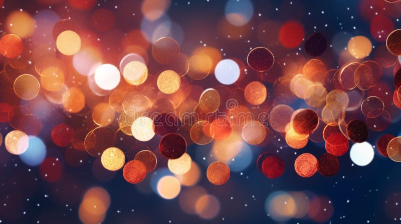 Generative AI, a Bokeh Effect for a Glamorous and Festive Website Design Stock Illustration ...
