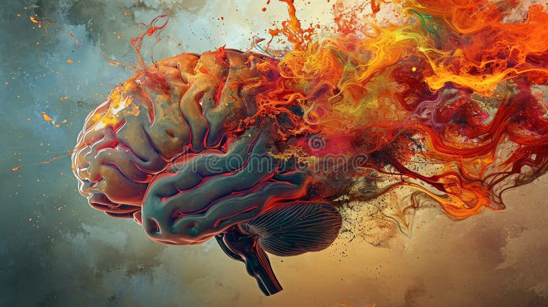 Generative Ai Brain Explosion .selective Focus. Generative AI, Stock ...