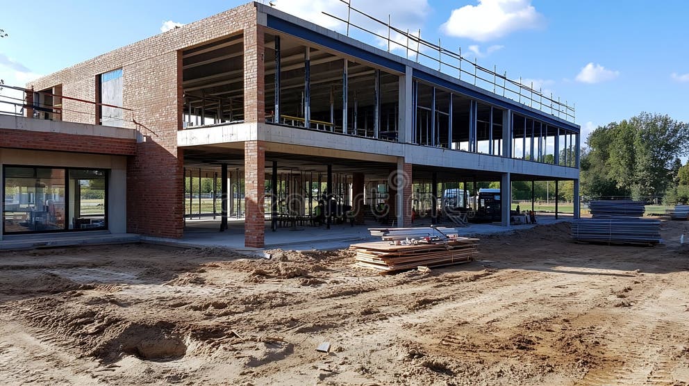 Generative AI Brick and Concrete Structures Amid Active Construction with Open Framework ...