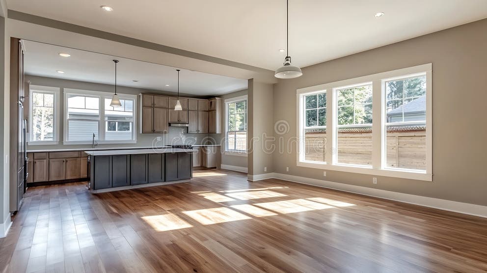 Generative AI Bright and Airy Modern Kitchen Design with Ample Natural ...