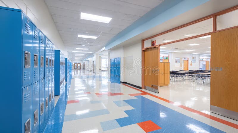 School Cafeteria Interior Design Stock Illustrations – 450 School ...