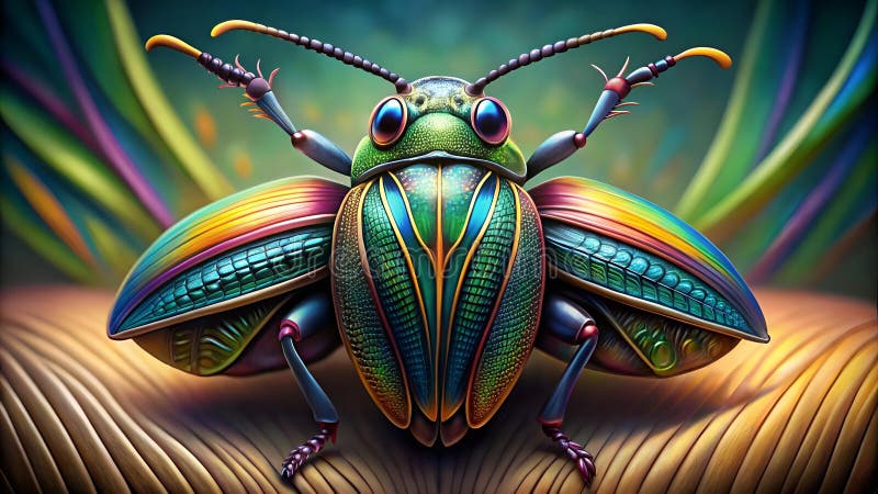 High Quality Digital Bug Illustration Stock Illustration - Illustration ...