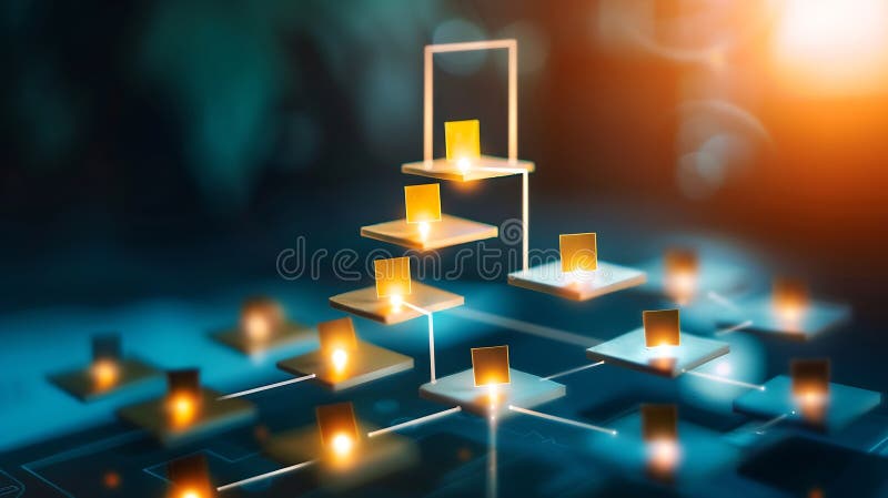 Generative AI Business Hierarchy Company Structure Concept Business ...