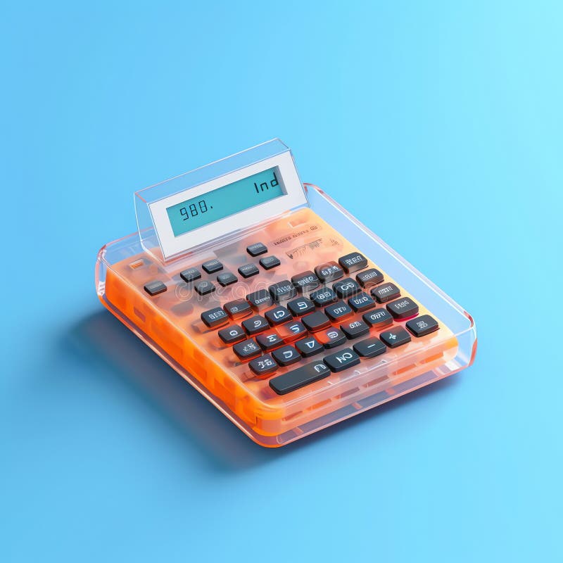 Generative AI Calculator- stock illustration. Illustration of isolated ...