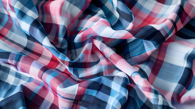 Generative AI Check Pattern Fabric Fold Background Business Concept ...