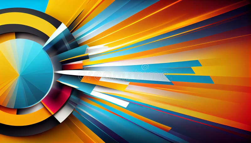 Generative AI, Chroma Clash: Bold Abstract Background with Vibrant Dual ...