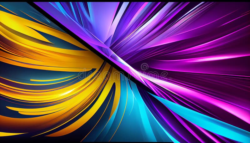 Generative AI, Chroma Clash: Bold Abstract Background with Vibrant Dual ...