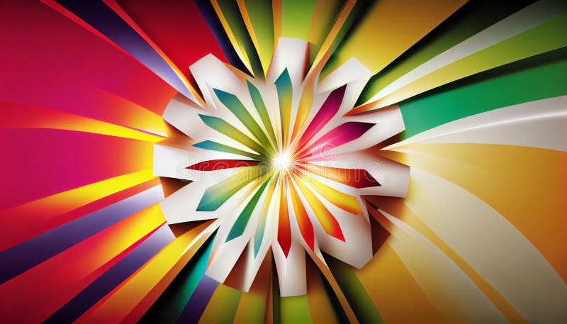 Generative AI, Chromatic Fusion: Abstract Background with Two Lively ...