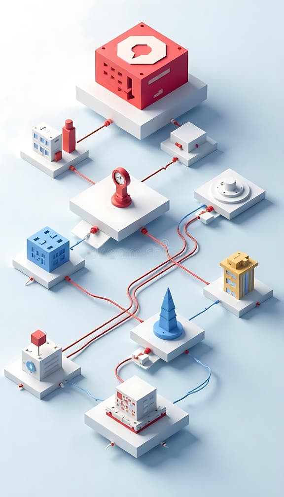 Generative AI Cityscape: a Network of Interconnected Systems Stock ...