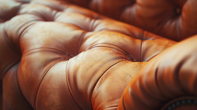 Generative AI Close Up Leather Sofa Rexine Texture Business Concept ...