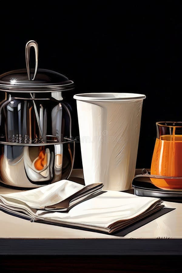 The Generative AI, Collection of Cups in Front View Editorial Photo ...