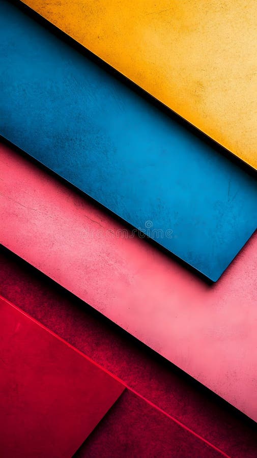 Generative Ai Colorful Abstract Pattern Overlapping Geometric Shapes Business Concept Stock