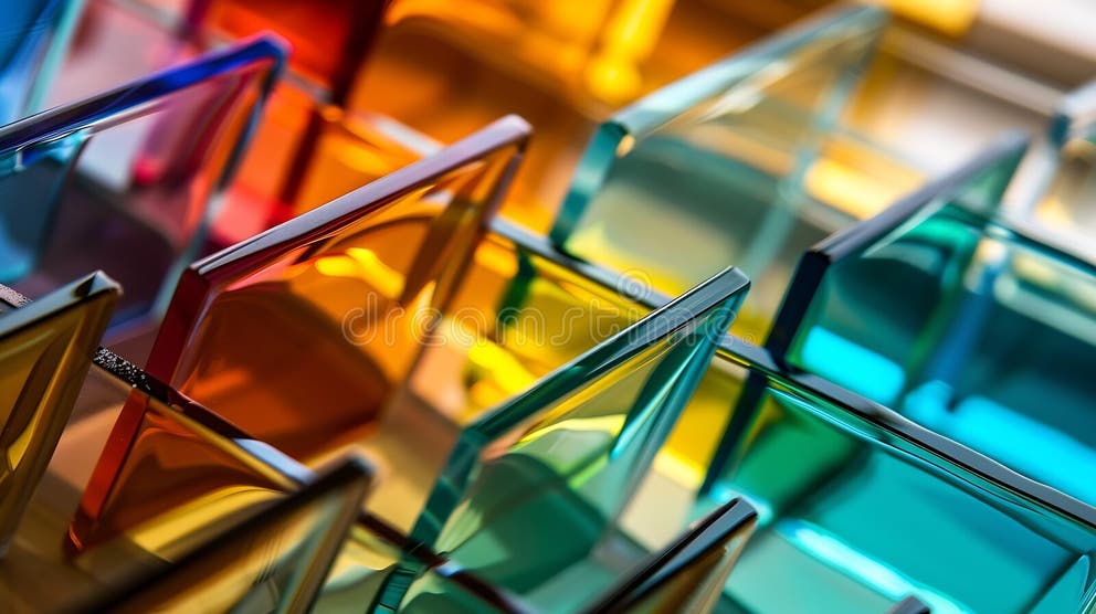 Generative AI Colourful Glass Samples Kitchen Splashback Samples ...