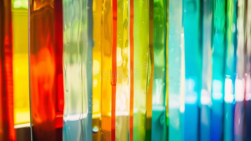 Generative AI Colourful Glass Samples Kitchen Splashback Samples ...