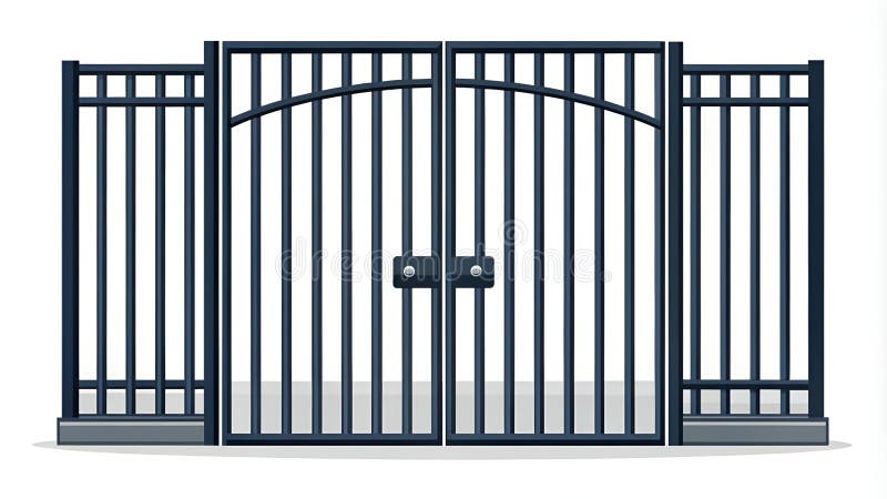 Prison Gate Icon. Outline Prison Gate Vector Icon Color Flat Isolated ...