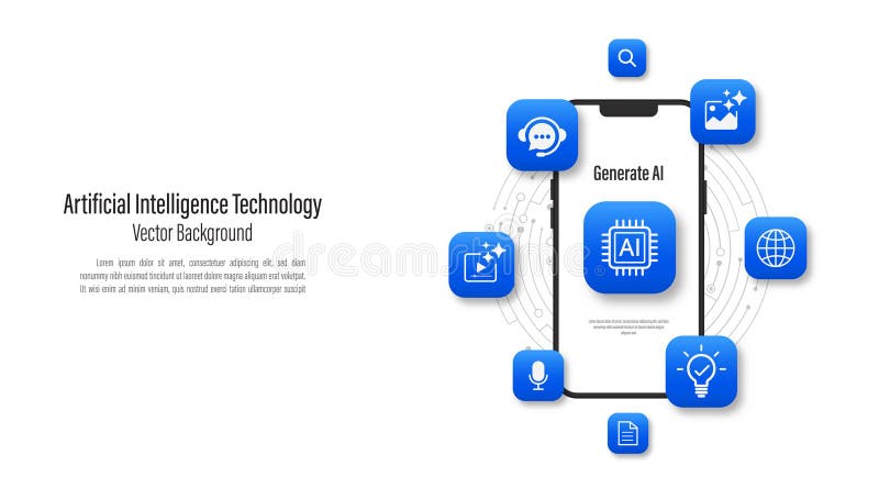 Generative AI Concept. Tools for Generated Icons on a Smartphone ...