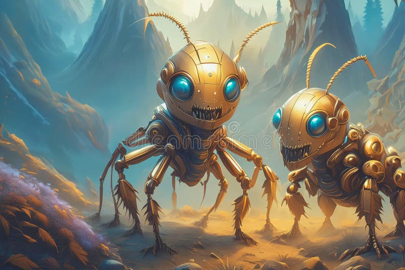 Generative AI Conceptual Illustration of a Scary Ants Stock ...