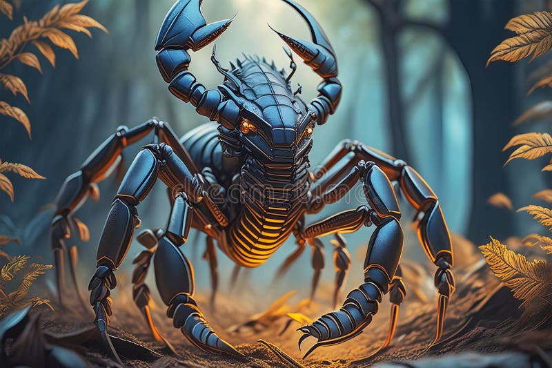 Generative AI Conceptual Illustration of a Scary Scorpion Stock ...