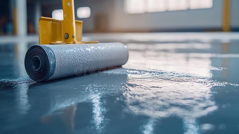Generative AI Concrete Floor Primer the Process of Applying a Primer ...