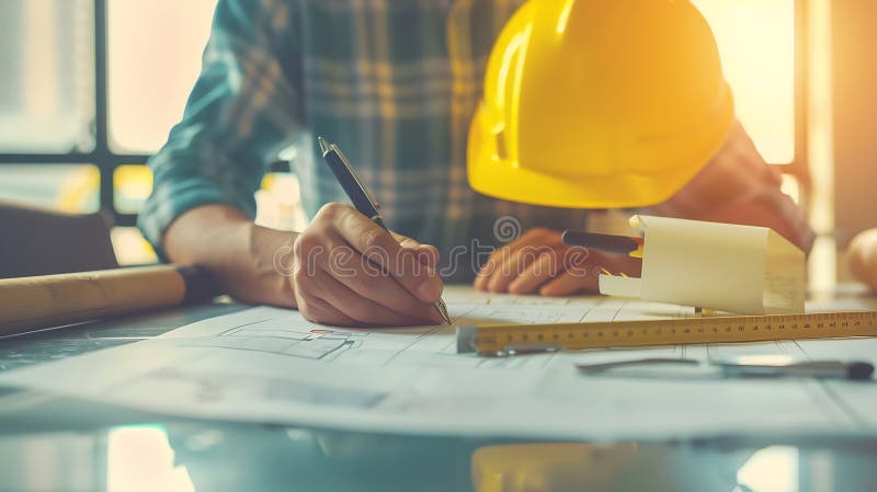 Generative AI Construction and Structure Concept of Engineer Working ...