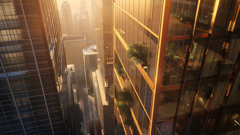 Generative AI Contemporary Building Exterior Skyscraper Design Concept ...