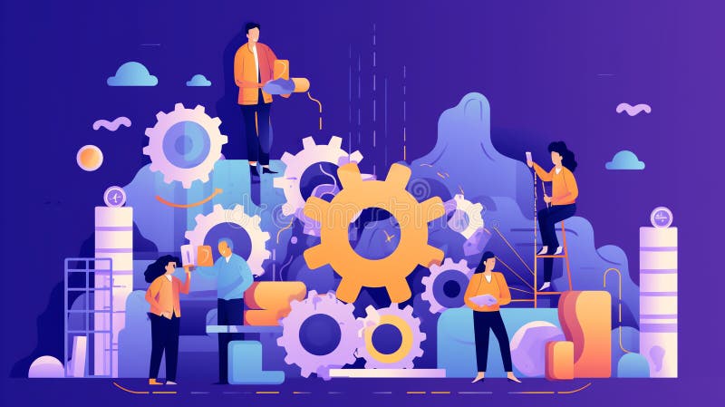 Generative AI Core Values Landing Page- Stock Illustration ...