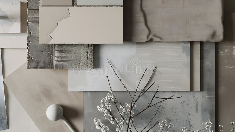 Generative AI Creative Flat Lay Composition with Textile and Paint ...