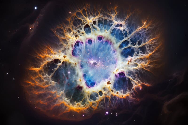 Generative Ai Creative Illustration of a Galaxy in Deep Outer Space ...