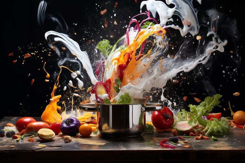 Generative AI : Culinary Canvas: an Abstract Representation of Gourmet ...